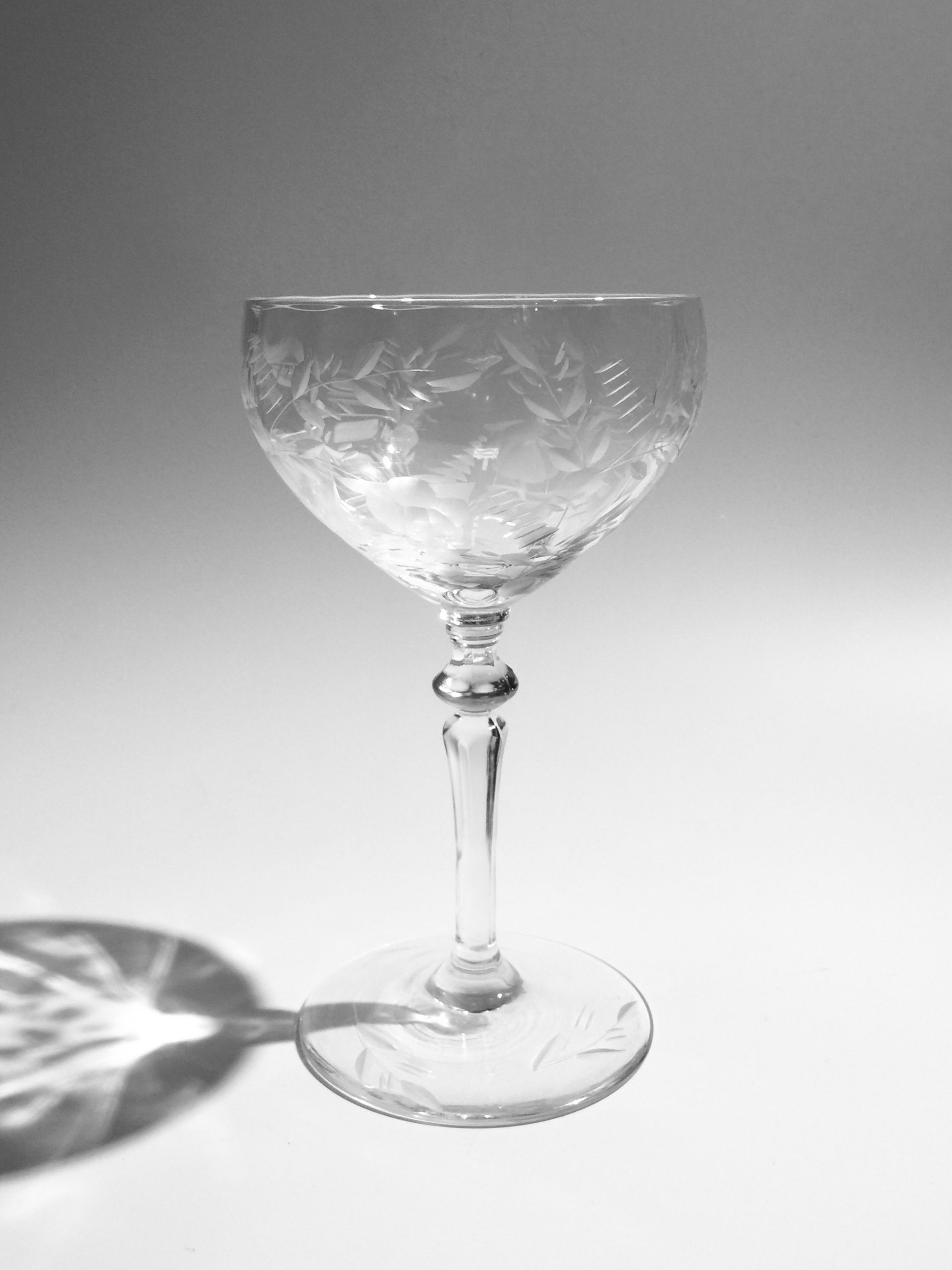 Tall Coupe, Etched fluted bowl and foot, crystal stem 8 oz – Summit Sips